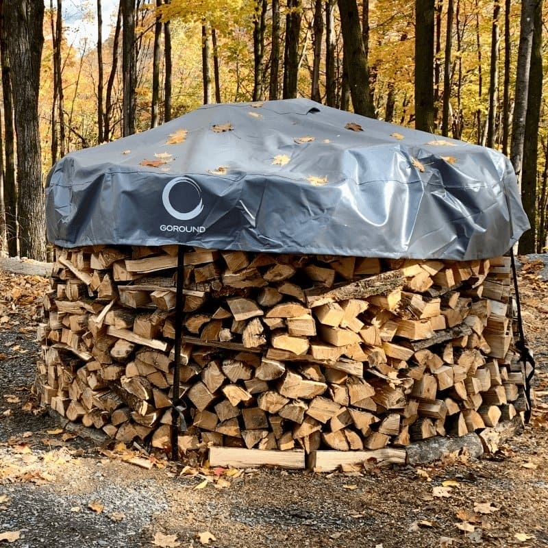 Sturdy & Durable Wood Cover GoRound Keep Your Firewood Dry | GOROUND ...